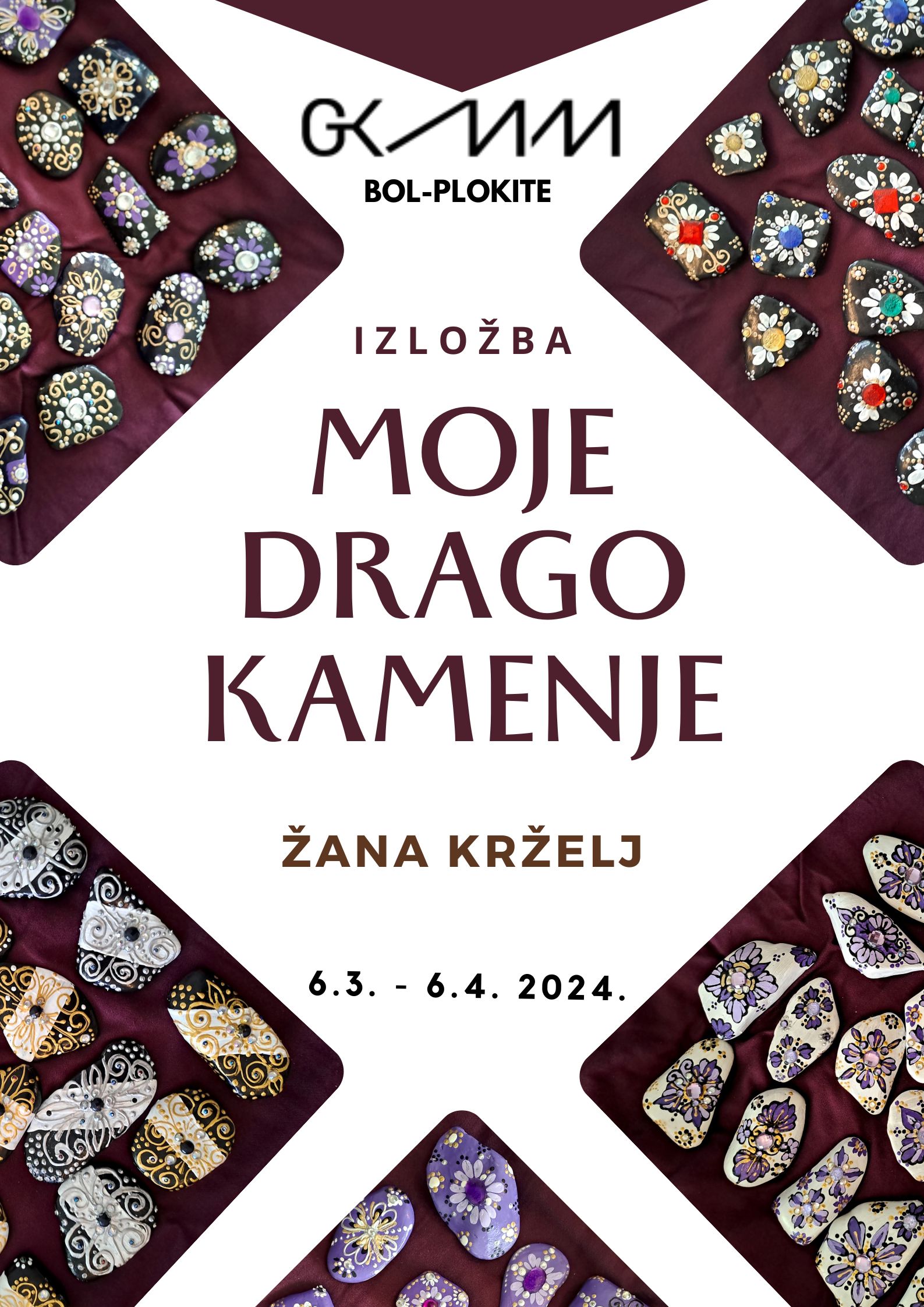 Izložba „Moje drago kamenje" - Gradska knjiznica Marka Marulića